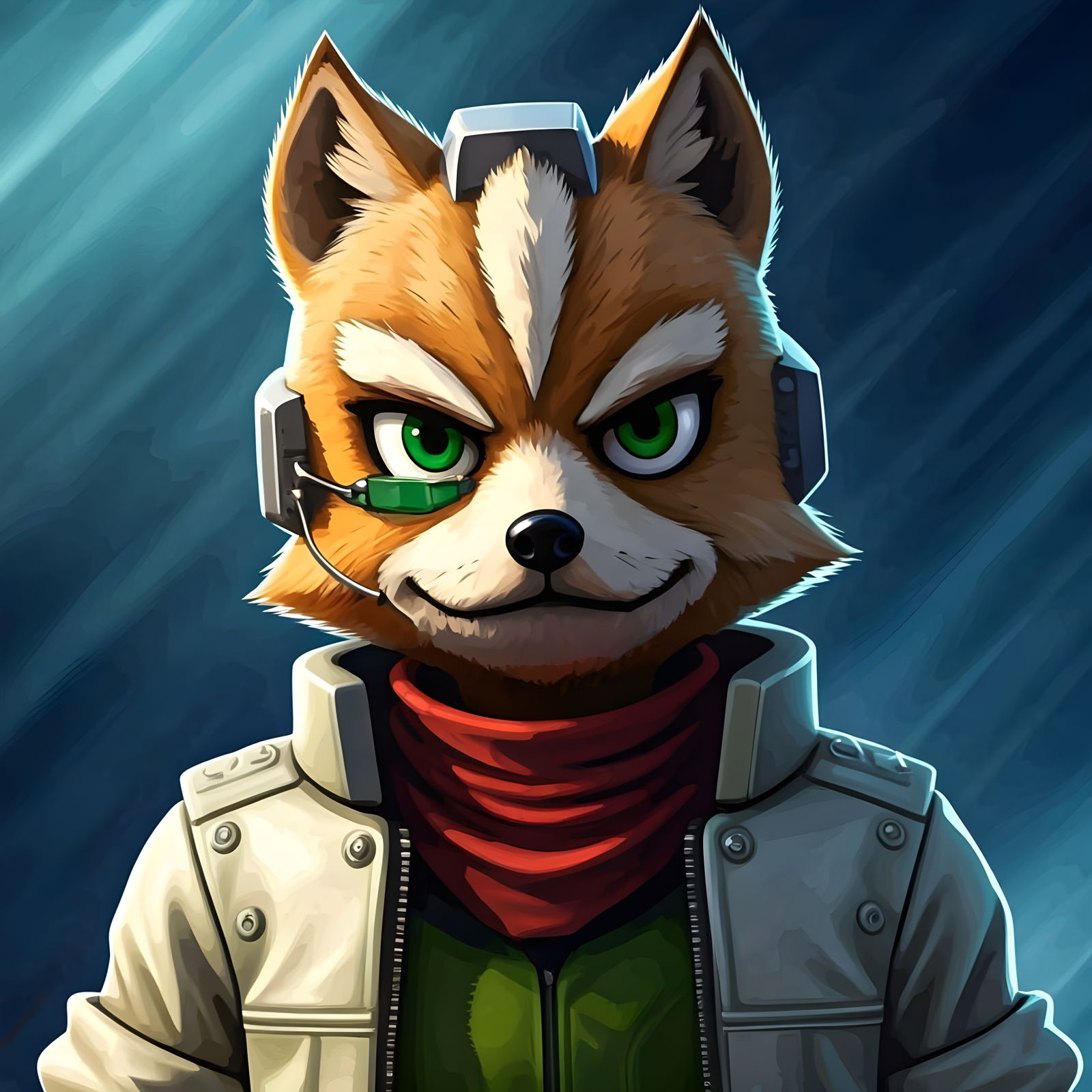 star fox mccloud portrait - McCloud in Anime-Inspired Portra...