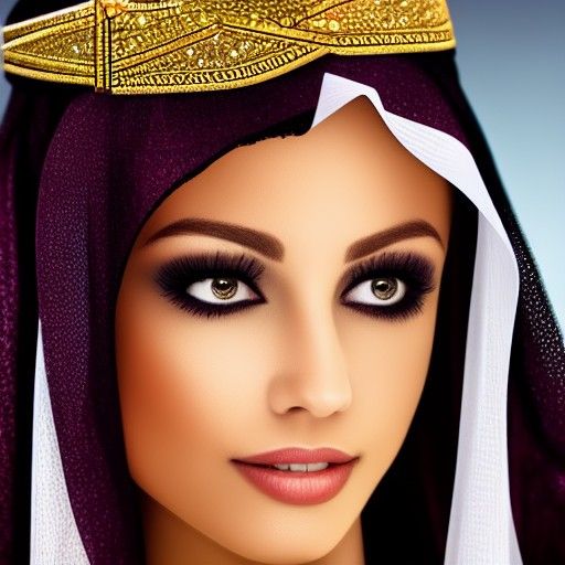 Beautiful Arabian queen - AI Generated Artwork - NightCafe Creator