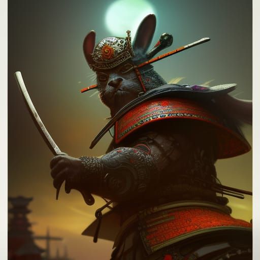 Samurai Rabbits - AI Generated Artwork - NightCafe Creator
