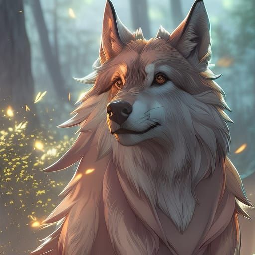 A portrait of a wolf - AI Generated Artwork - NightCafe Creator