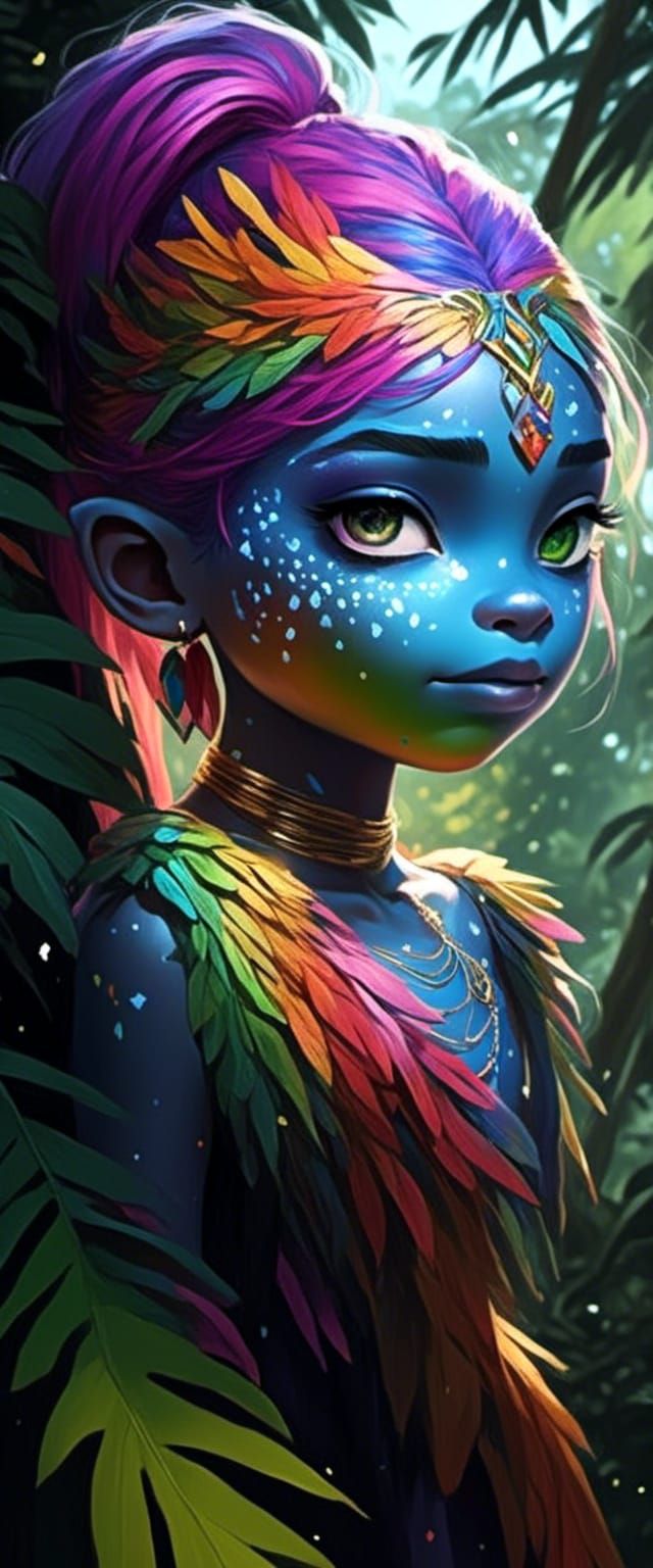 Beautiful half human creature. - AI Generated Artwork - NightCafe Creator