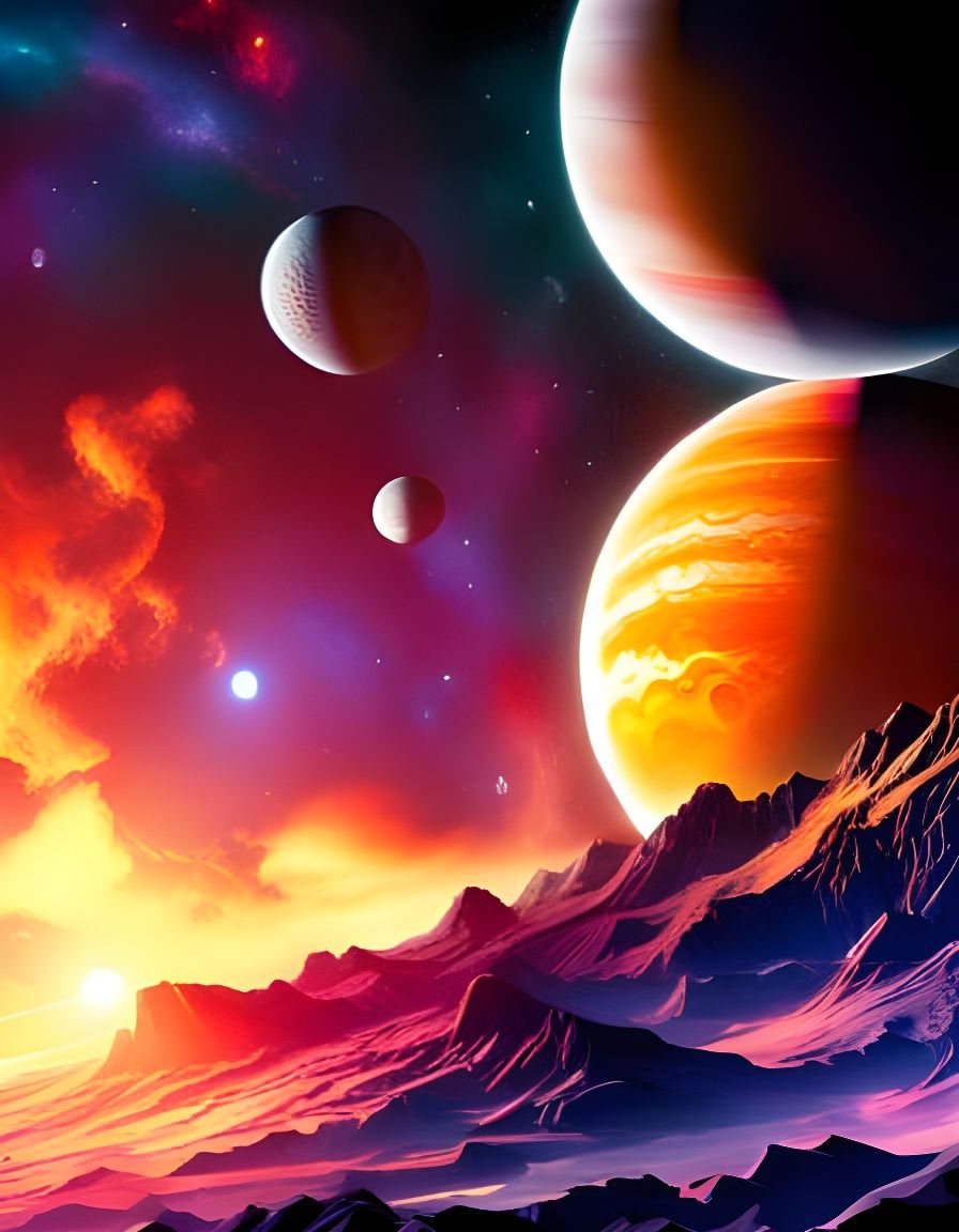 Celestial bodies - AI Generated Artwork - NightCafe Creator