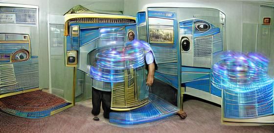 time travel teleportation machine - AI Generated Artwork - NightCafe ...