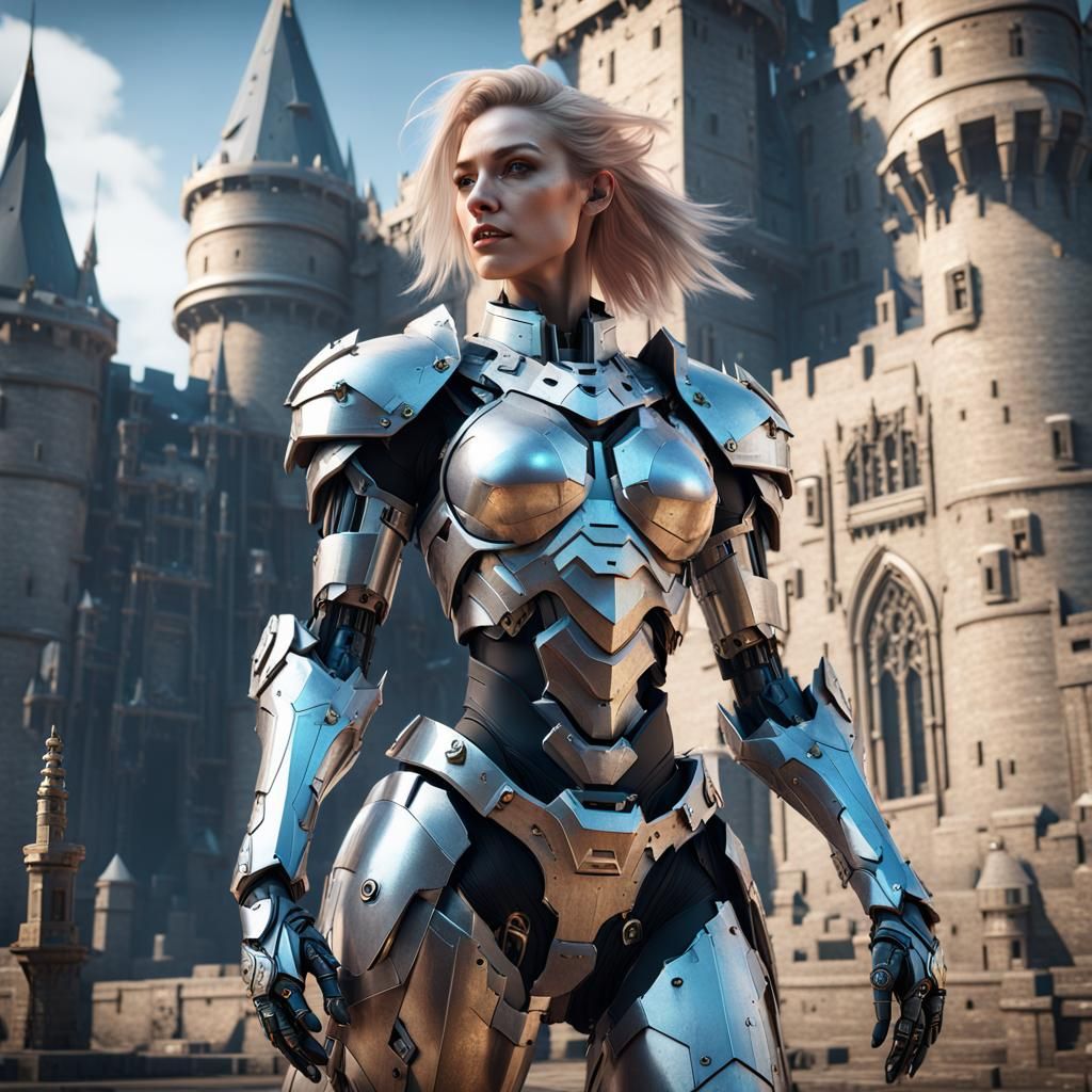 cyborg knight - AI Generated Artwork - NightCafe Creator