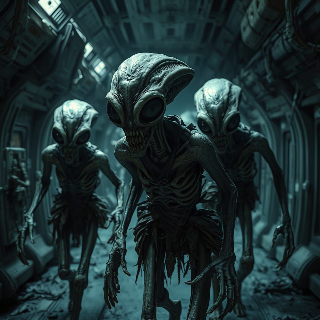 alien zombies! - Grotesque Alien Abominations in Dark Space ...