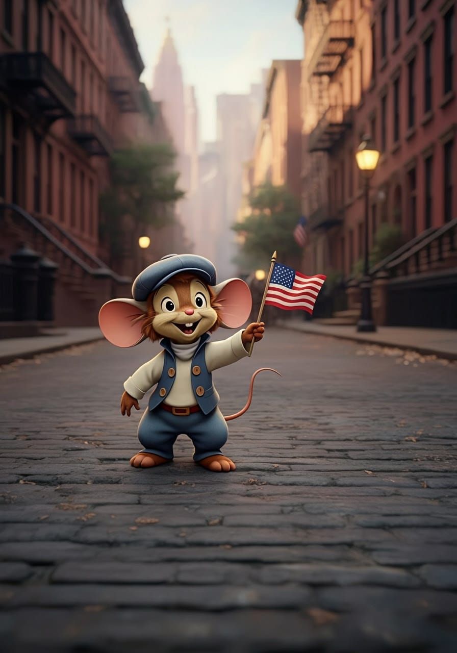 Fievel Mousekewitz (Imagen) I - Fievel Mouse Celebrates Amer...