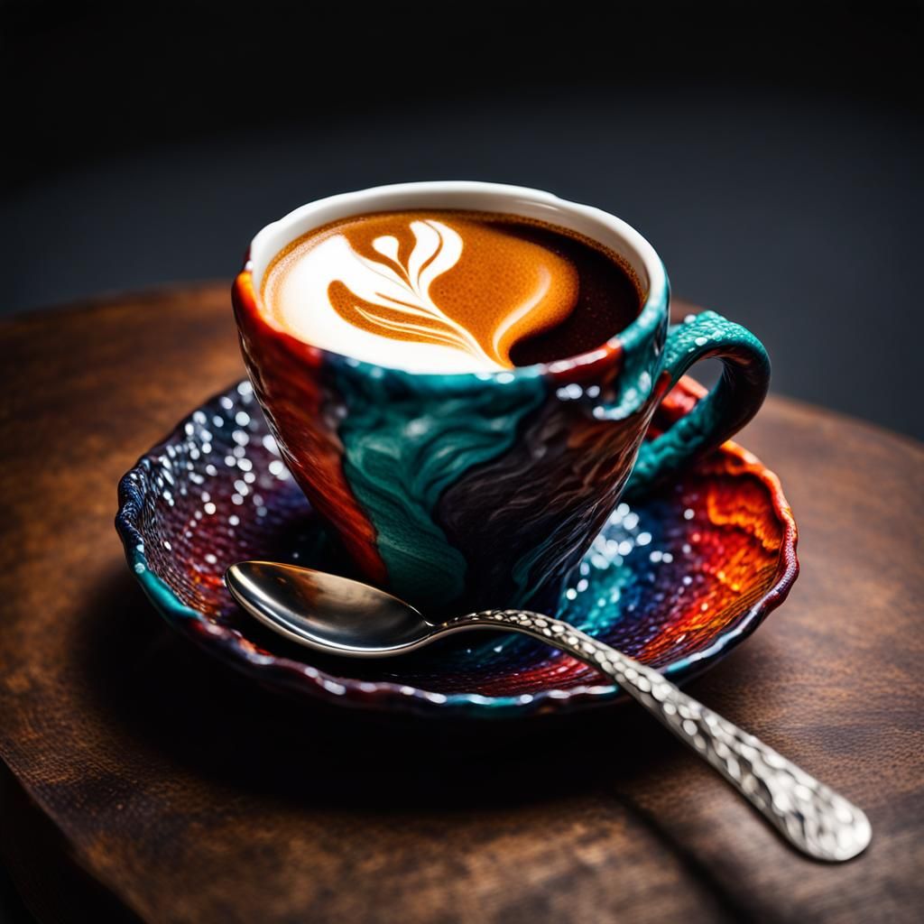 Unique Elegance in Espresso - AI Generated Artwork - NightCafe Creator