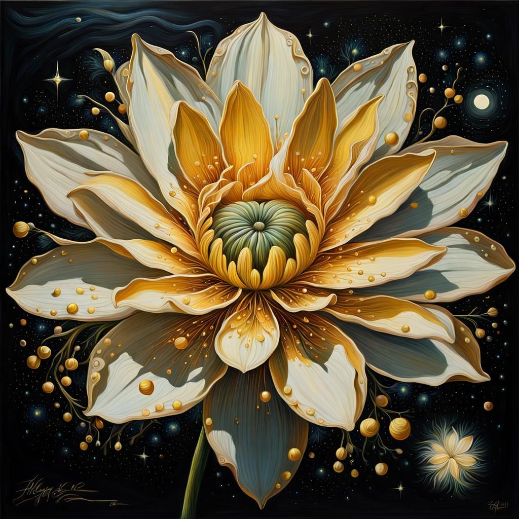 Cosmic Flower - AI Generated Artwork - NightCafe Creator
