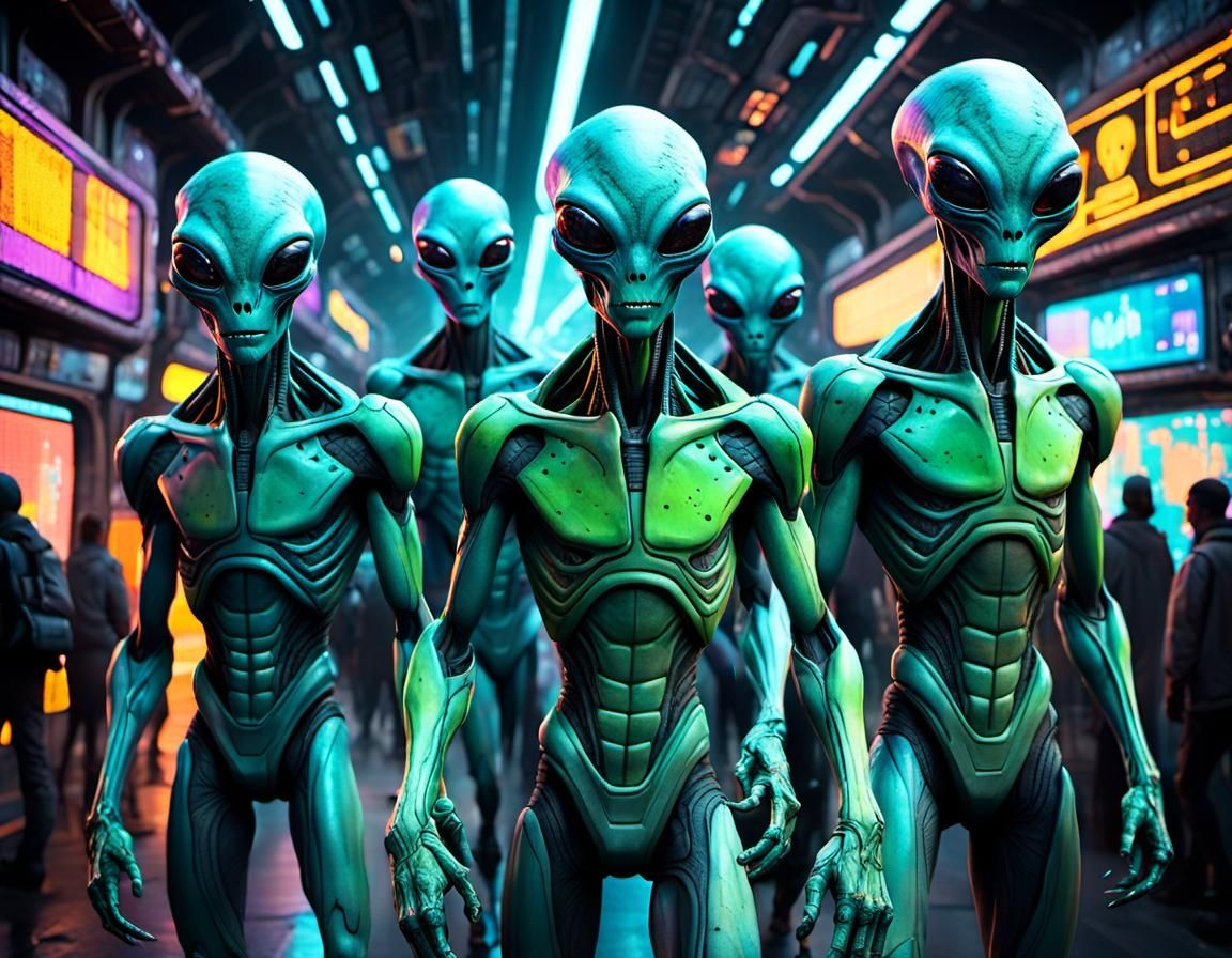 Alien Thug Life - AI Generated Artwork - NightCafe Creator