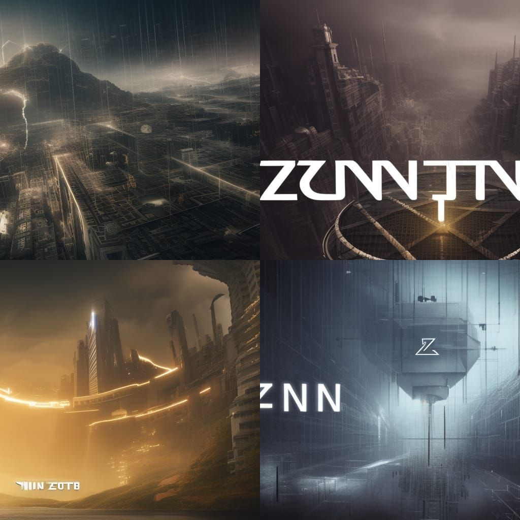 A project image about network security, and show the words "ZTN" in the ...