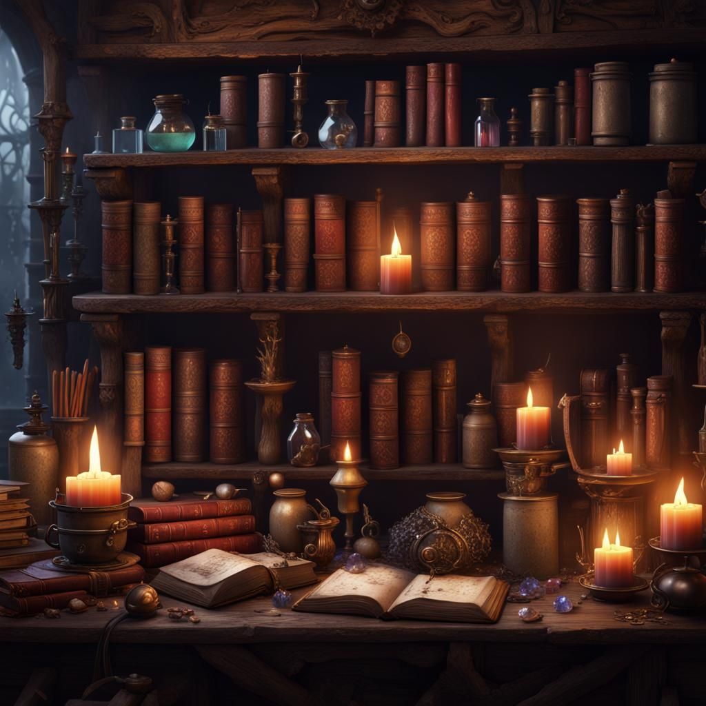 Arcane study - AI Generated Artwork - NightCafe Creator