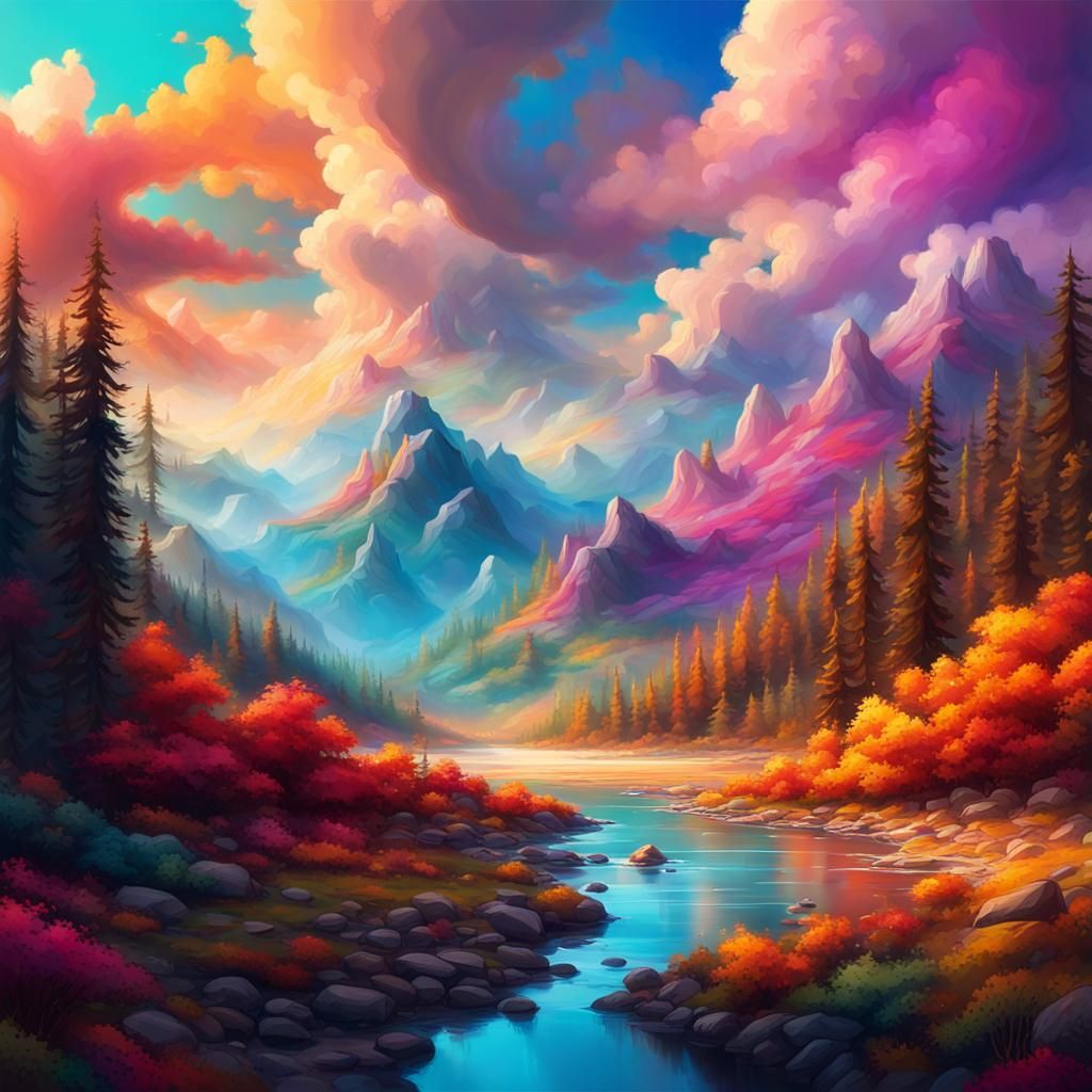 landscape - AI Generated Artwork - NightCafe Creator