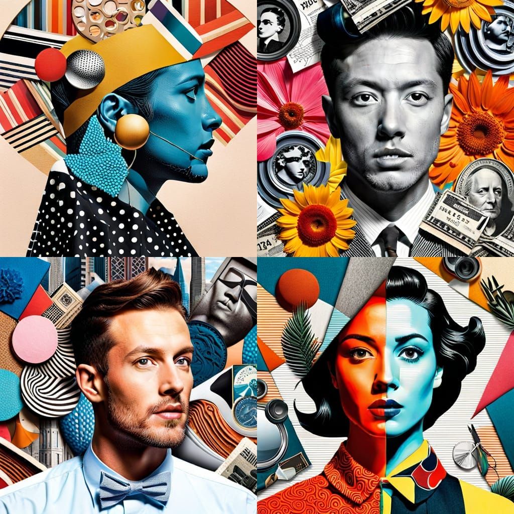 Collection of collages - AI Generated Artwork - NightCafe Creator