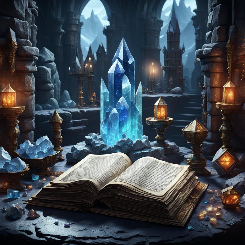 Finding a spellbook - AI Generated Artwork - NightCafe Creator