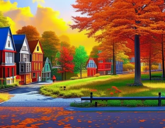 Fall Season - AI Generated Artwork - NightCafe Creator