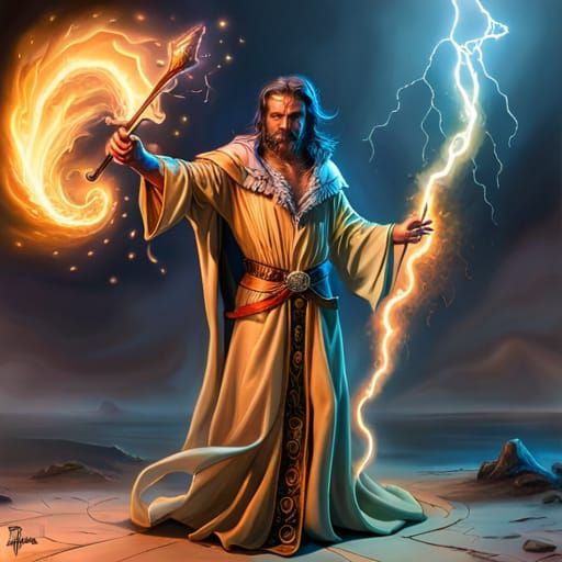 Elemental Wizard - AI Generated Artwork - NightCafe Creator