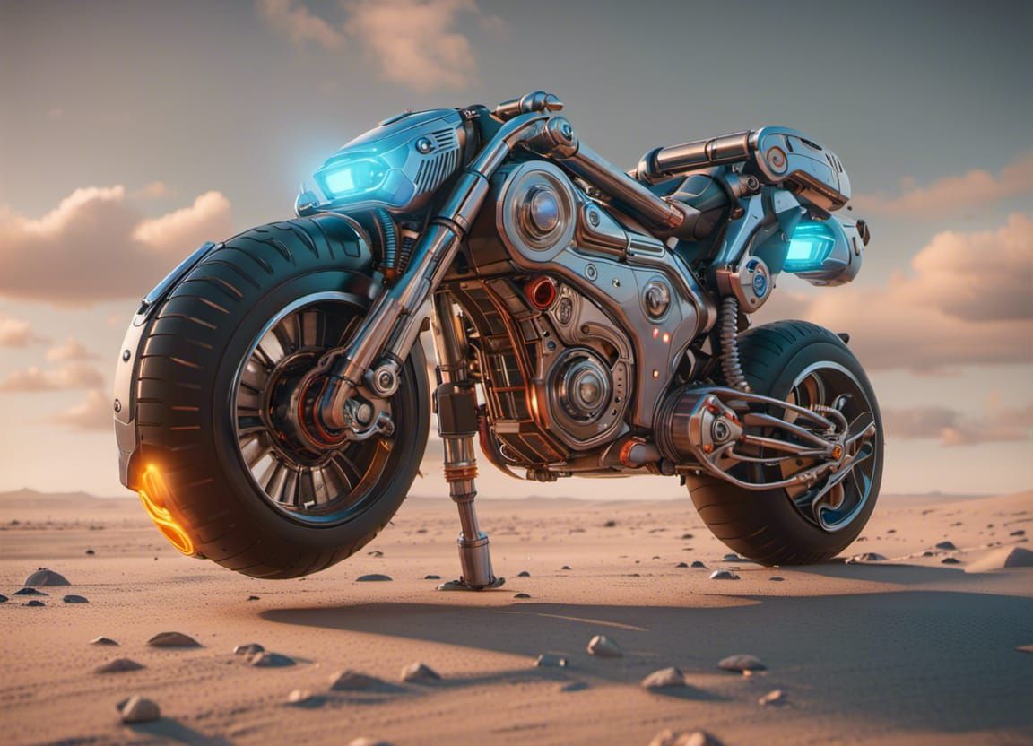 Hover bike - AI Generated Artwork - NightCafe Creator