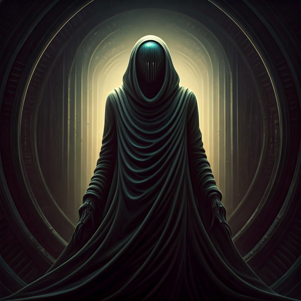 critical horror assault - Ethereal Horror Figure in a Haunti...