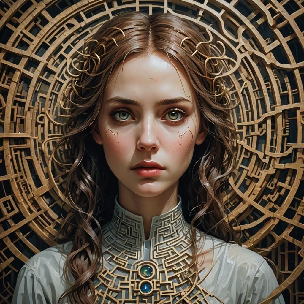 Labyrinth girl - AI Generated Artwork - NightCafe Creator