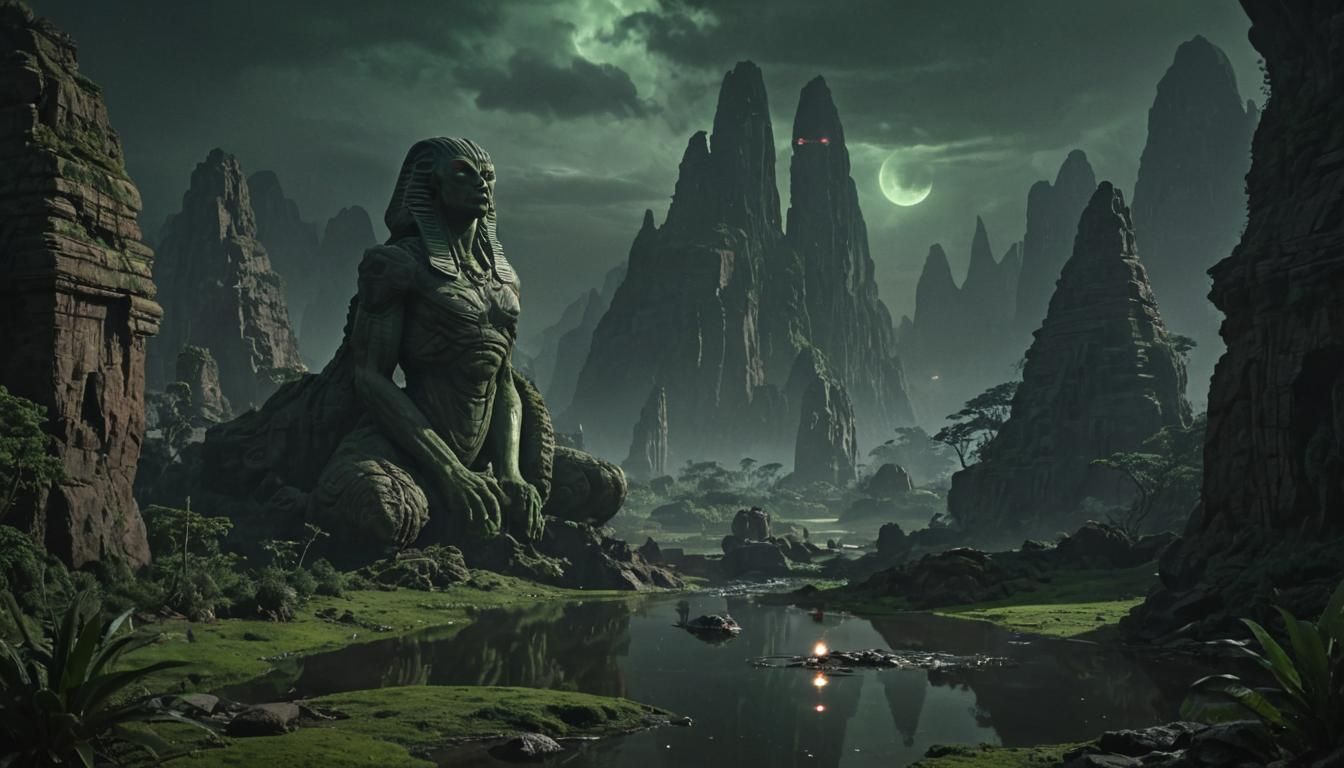 Alien Planet - AI Generated Artwork - NightCafe Creator