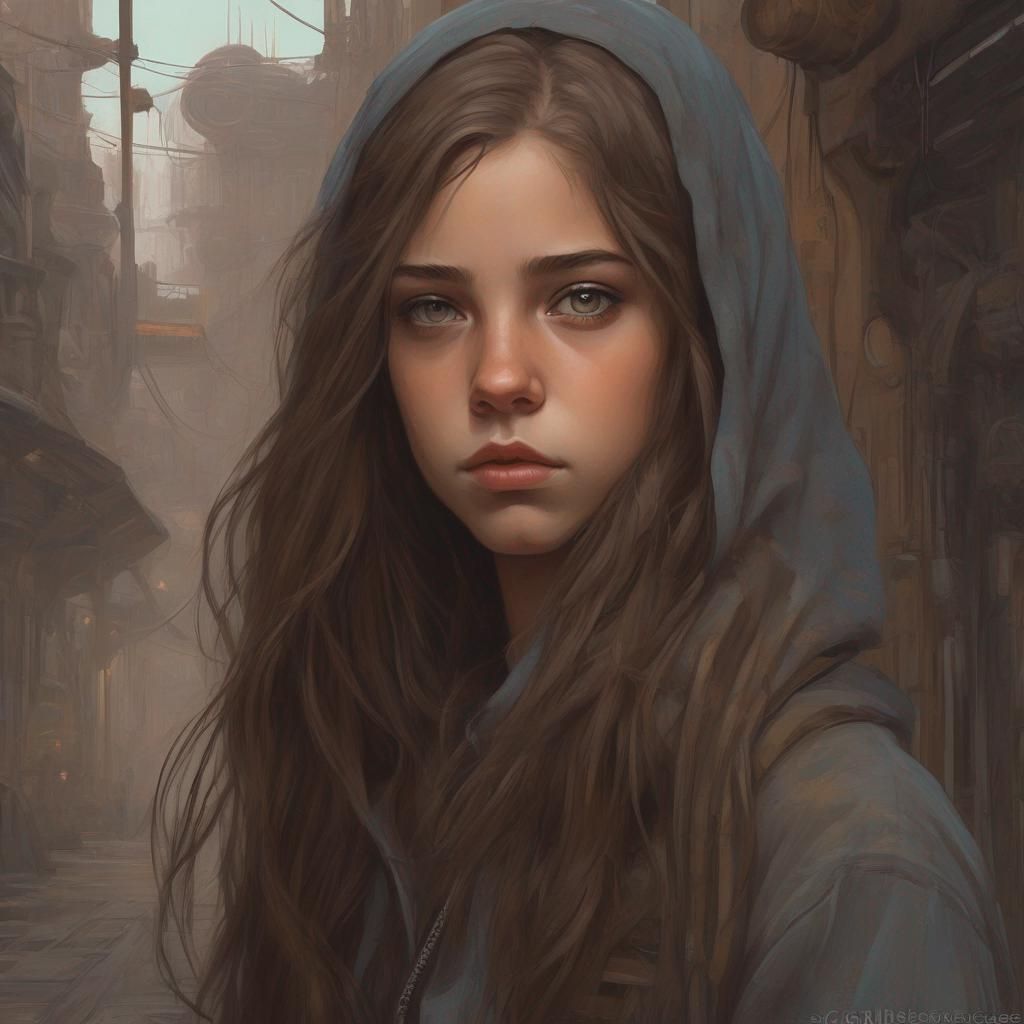 Grungy girl - AI Generated Artwork - NightCafe Creator