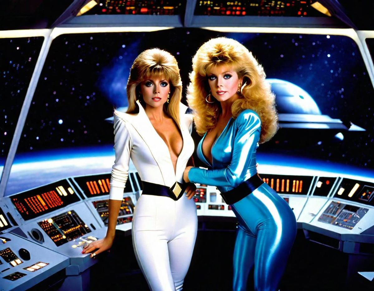 space babes in space 1.05 - AI Generated Artwork - NightCafe Creator