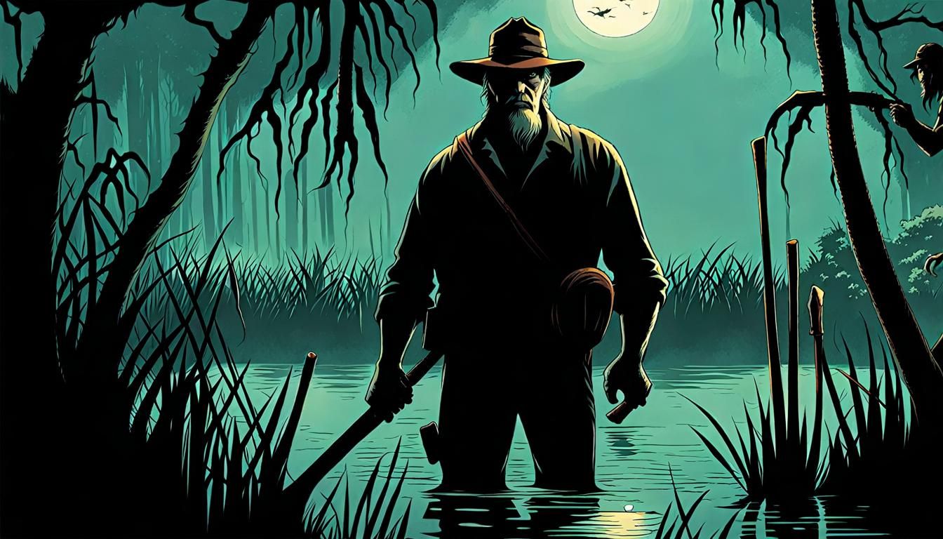 Horror Comics : Swamp People - AI Generated Artwork - NightCafe Creator