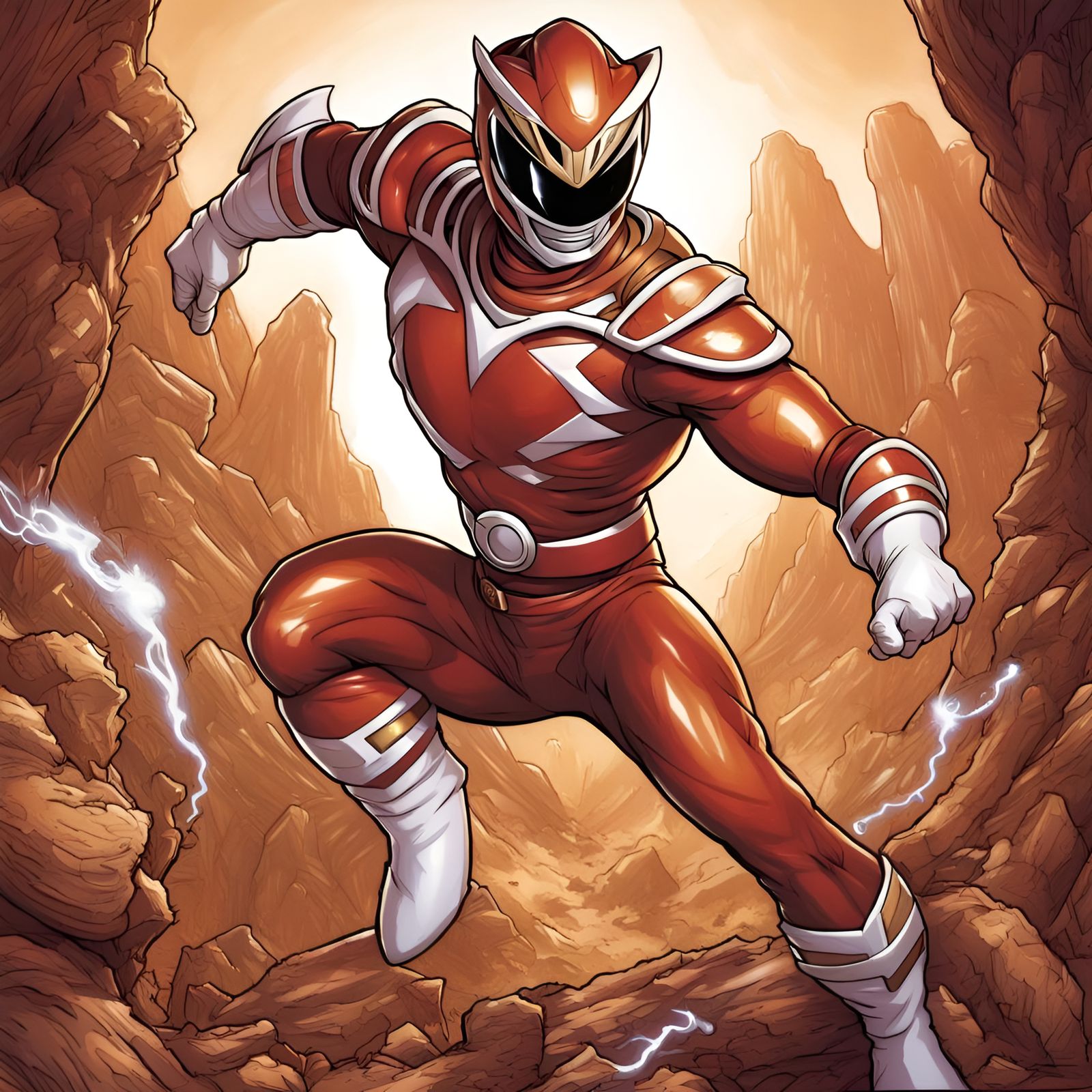 Power Rangers Brown Coffee Ranger 2 - AI Generated Artwork - NightCafe ...