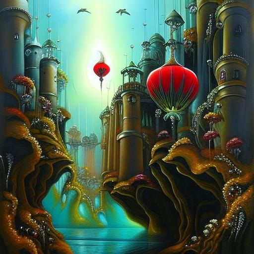 Fantasy World 7 - AI Generated Artwork - NightCafe Creator