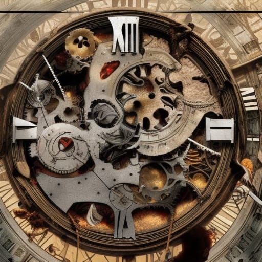 Time Devouring Time in the fourth dimension - AI Generated Artwork ...