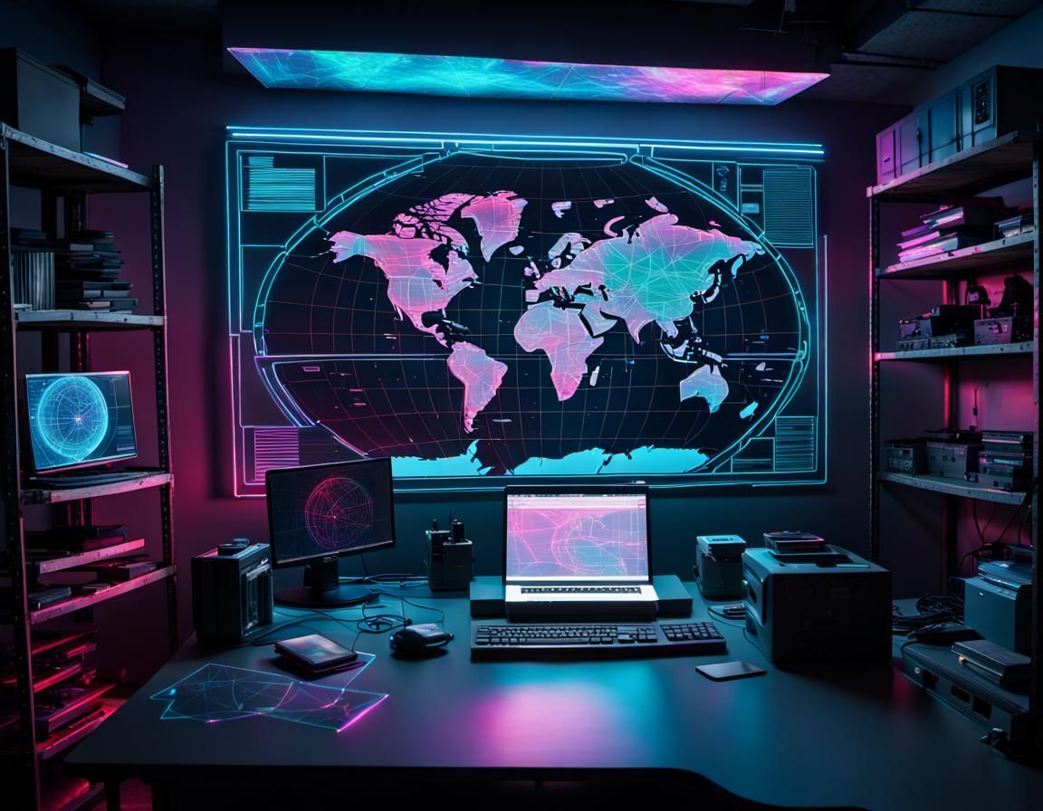 cyberpunk map - AI Generated Artwork - NightCafe Creator