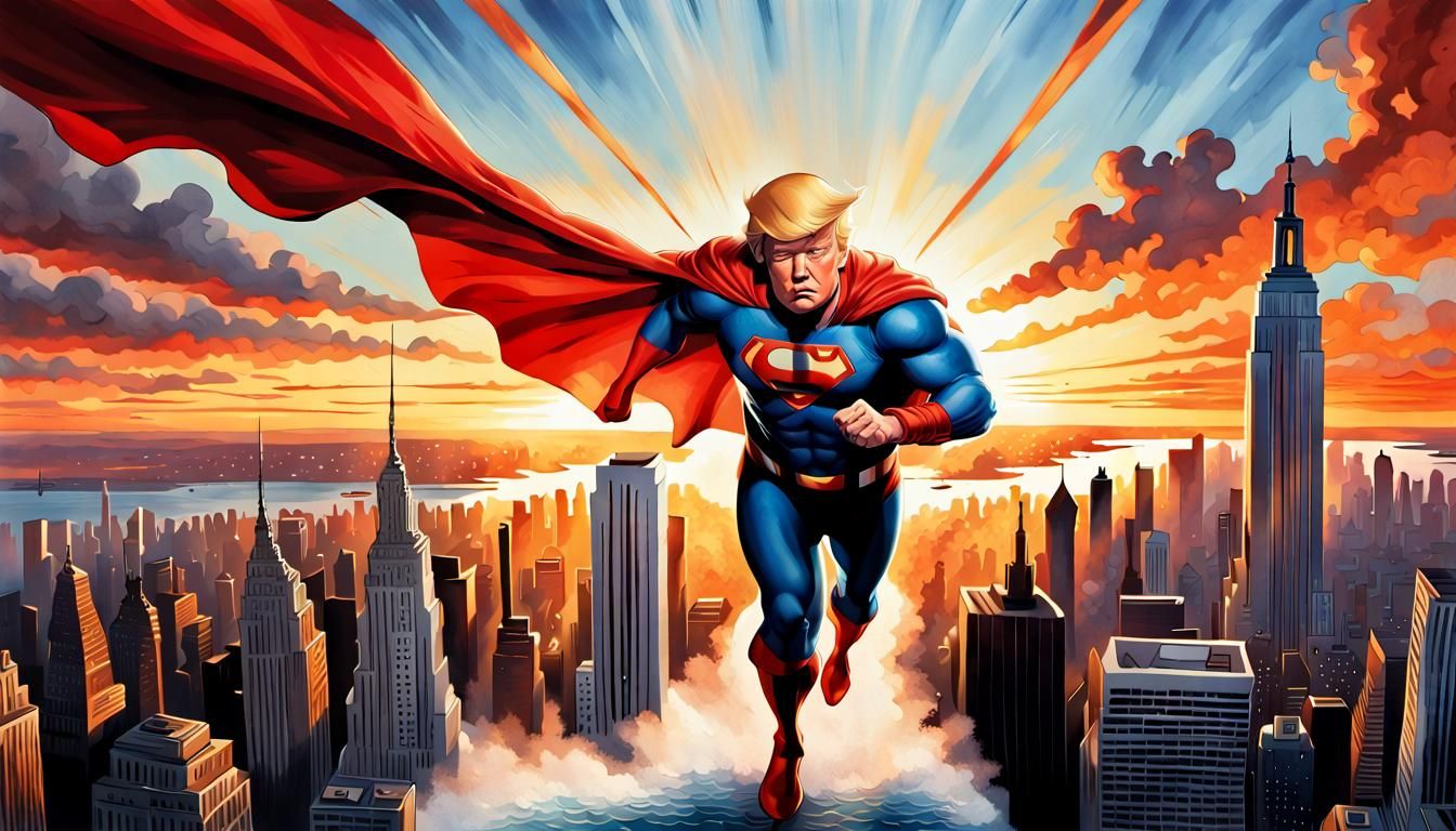 Elseworlds - Super Trump - AI Generated Artwork - NightCafe Creator