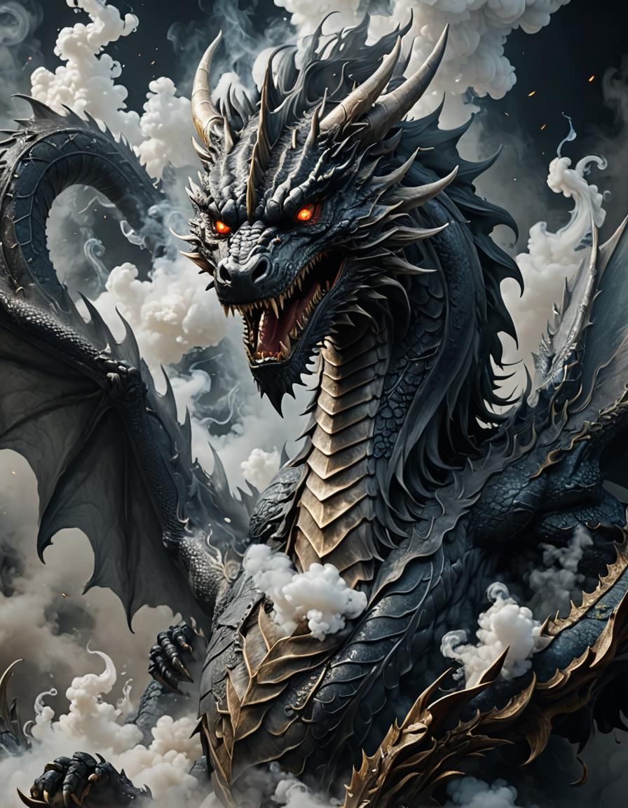 Mist Dragon - AI Generated Artwork - NightCafe Creator