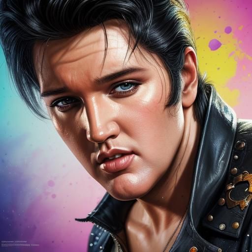 Elvis Presly - AI Generated Artwork - NightCafe Creator