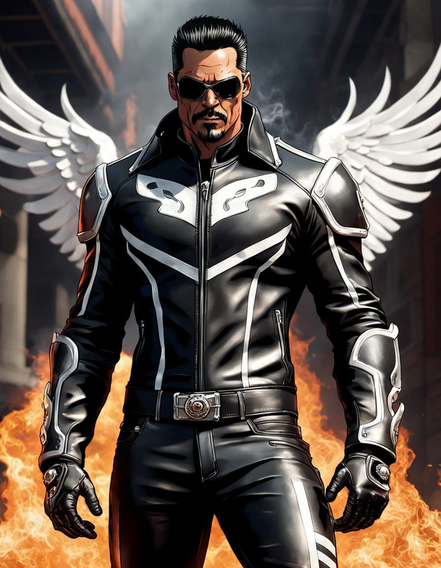 Ghost Stands Heroically in Blazing Environment as ... - AI Art