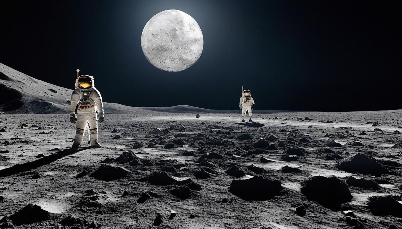 Playing Baseball on the moon - AI Generated Artwork - NightCafe Creator