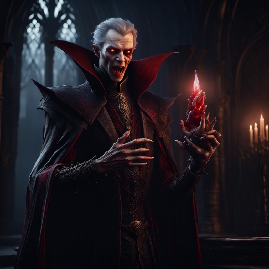 Vampire that feeds off light instead of blood - AI Generated Artwork ...