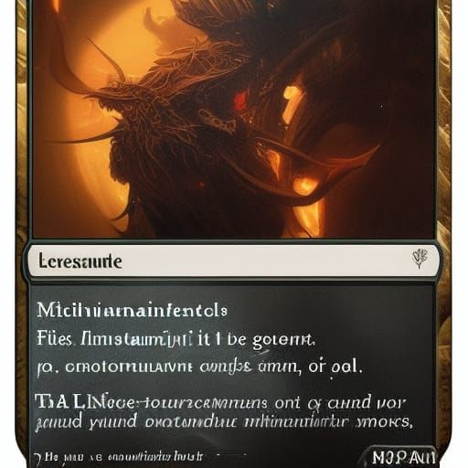 corrupt magic card - AI Generated Artwork - NightCafe Creator