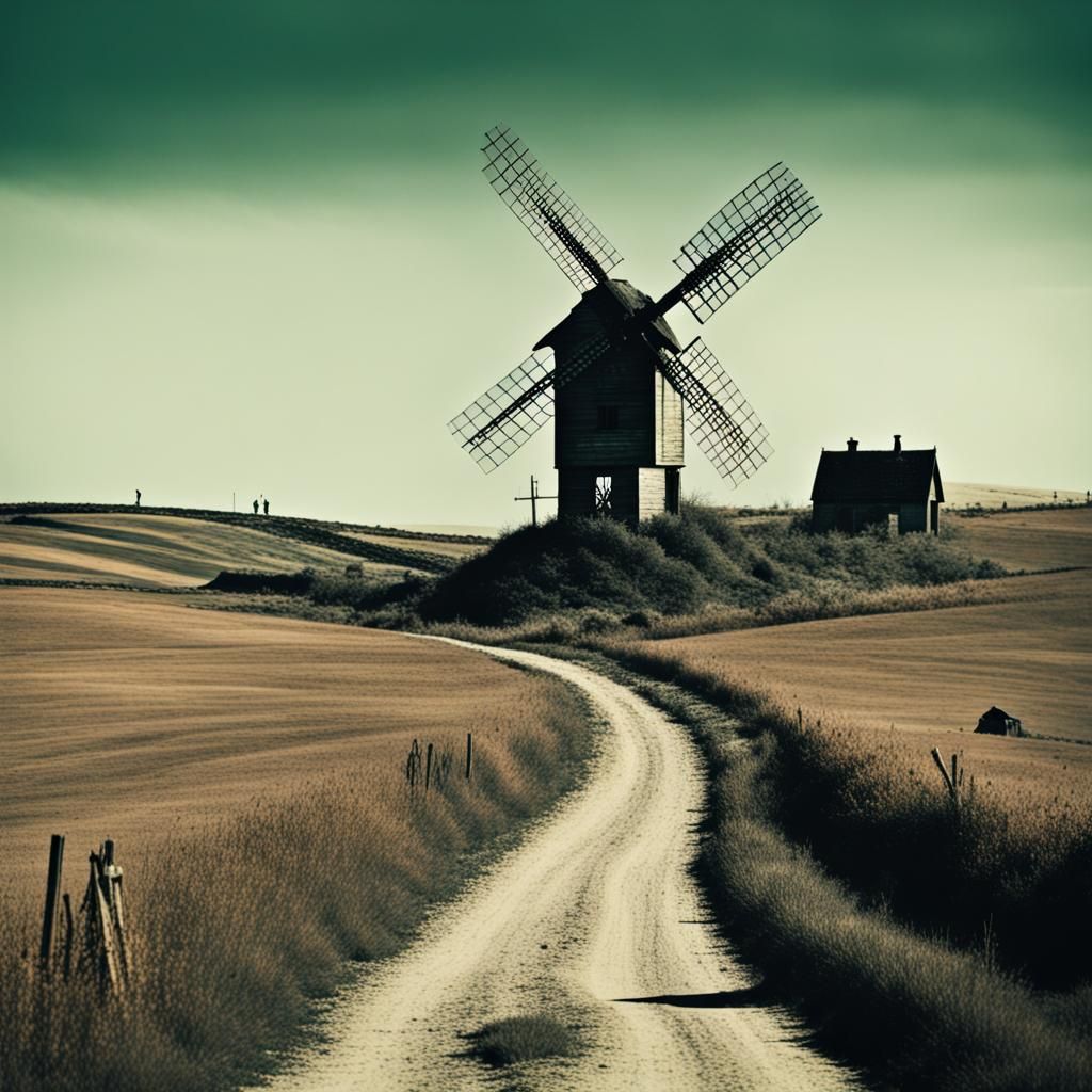 Liminal Windmill - AI Generated Artwork - NightCafe Creator