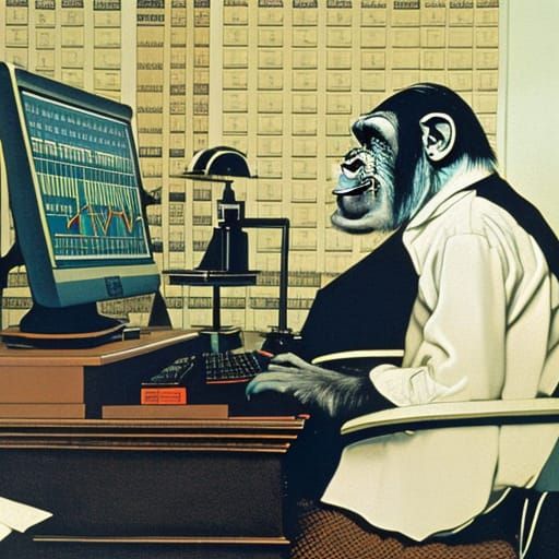 High Tech Chimp - AI Generated Artwork - NightCafe Creator