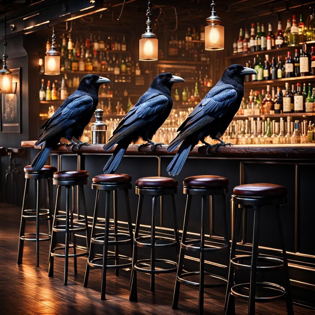 Crow Bar - AI Generated Artwork - NightCafe Creator