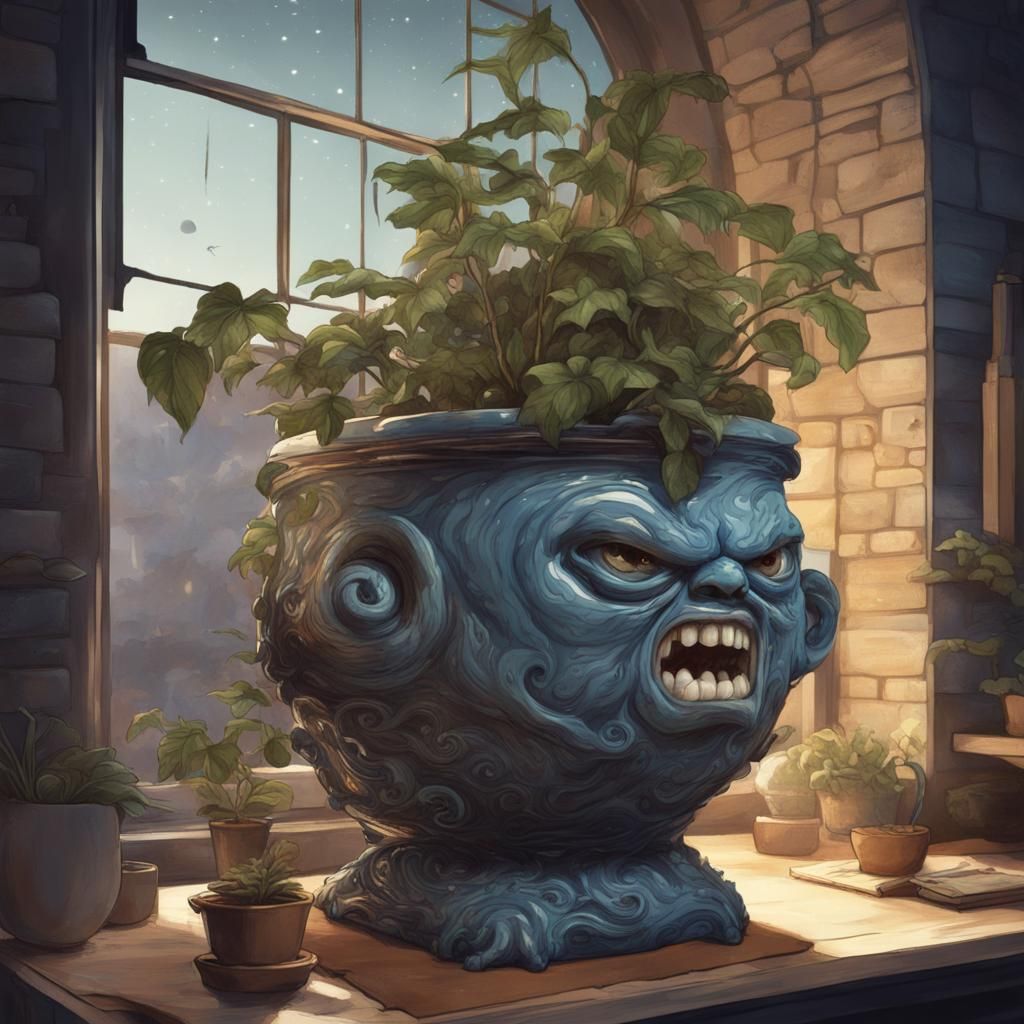 Monster pot - AI Generated Artwork - NightCafe Creator