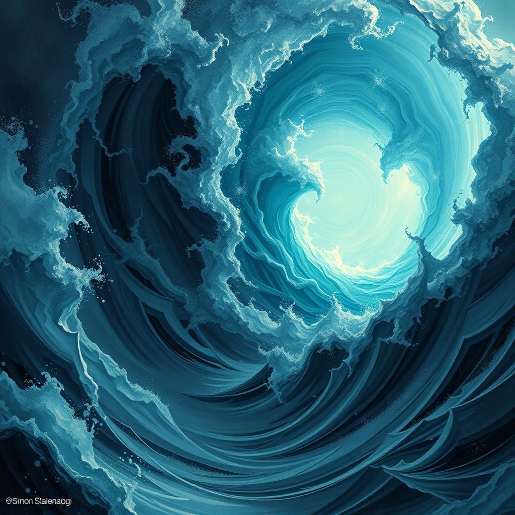 Colossal Sea Leviathan Invokes Maelstrom in Dark, ... - AI Art