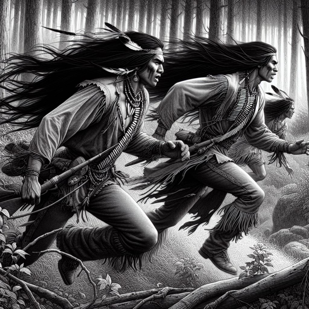 The Native War Party - AI Generated Artwork - NightCafe Creator