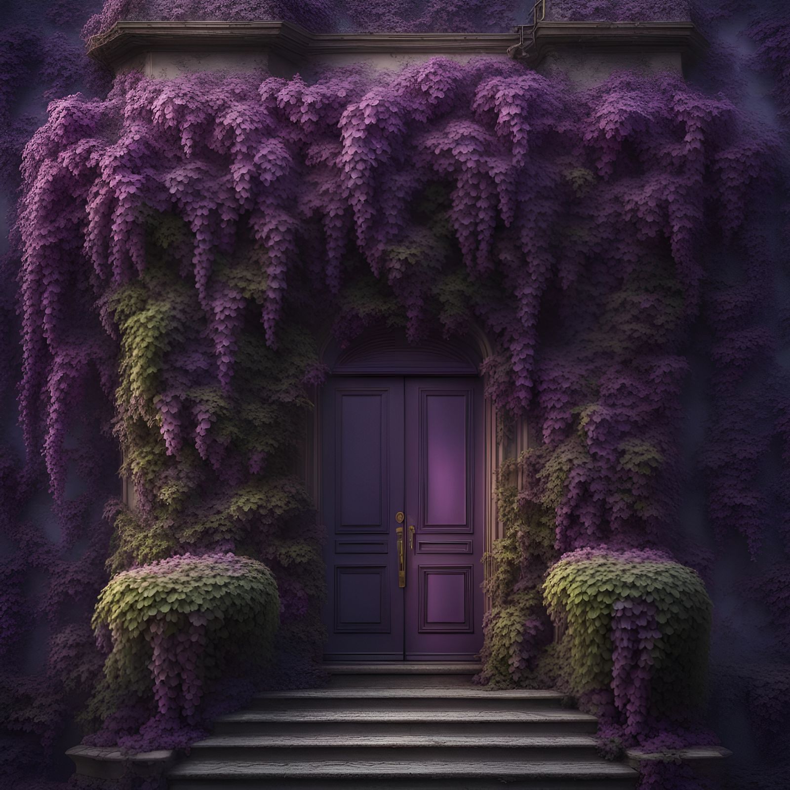 purple ivy plant Epic cinematic brilliant stunning intricate ...