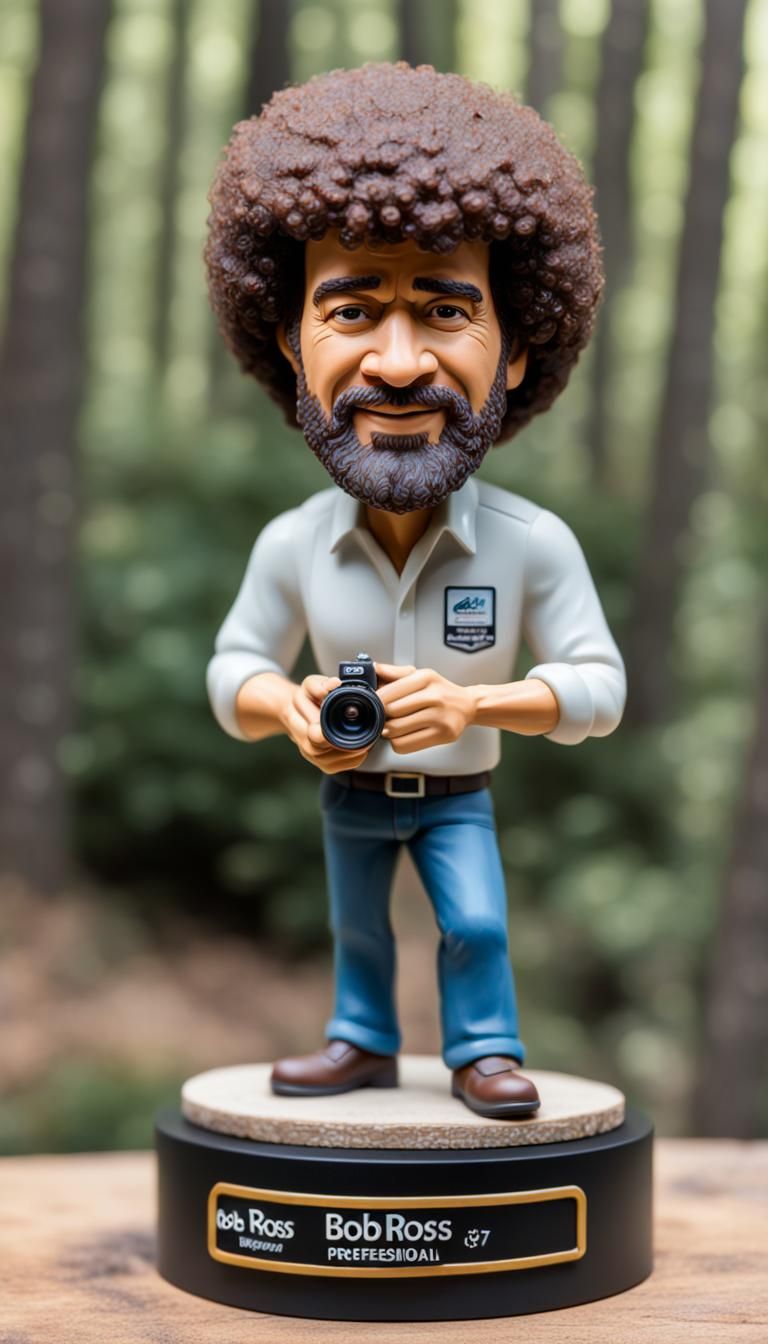 Bob Ross bobblehead - AI Generated Artwork - NightCafe Creator