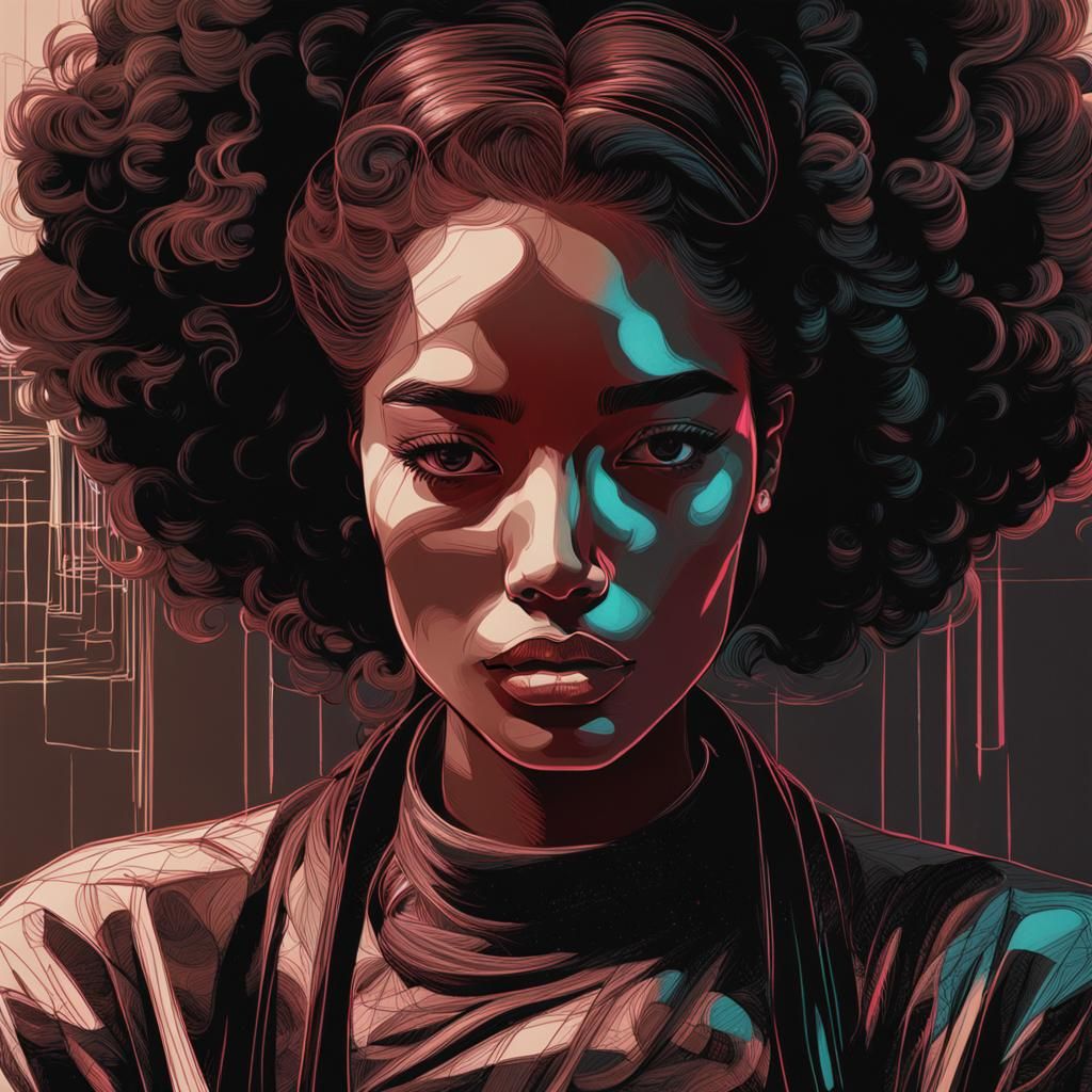 Neoart Portrait - AI Generated Artwork - NightCafe Creator