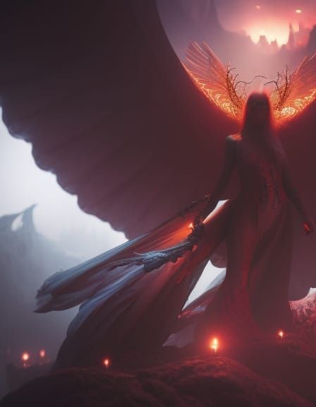 Lilith in Battle mode - AI Generated Artwork - NightCafe Creator