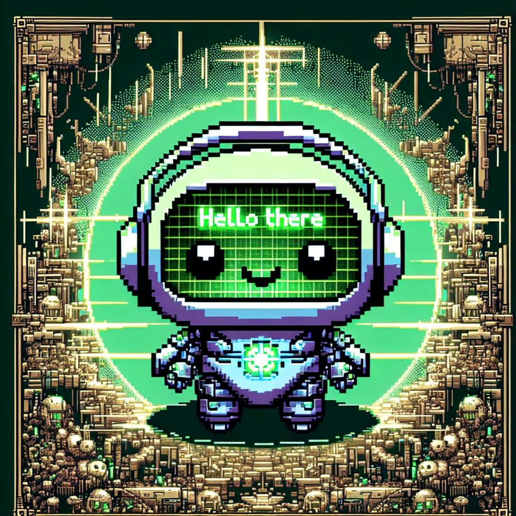 Pixel-Man - AI Generated Artwork - NightCafe Creator