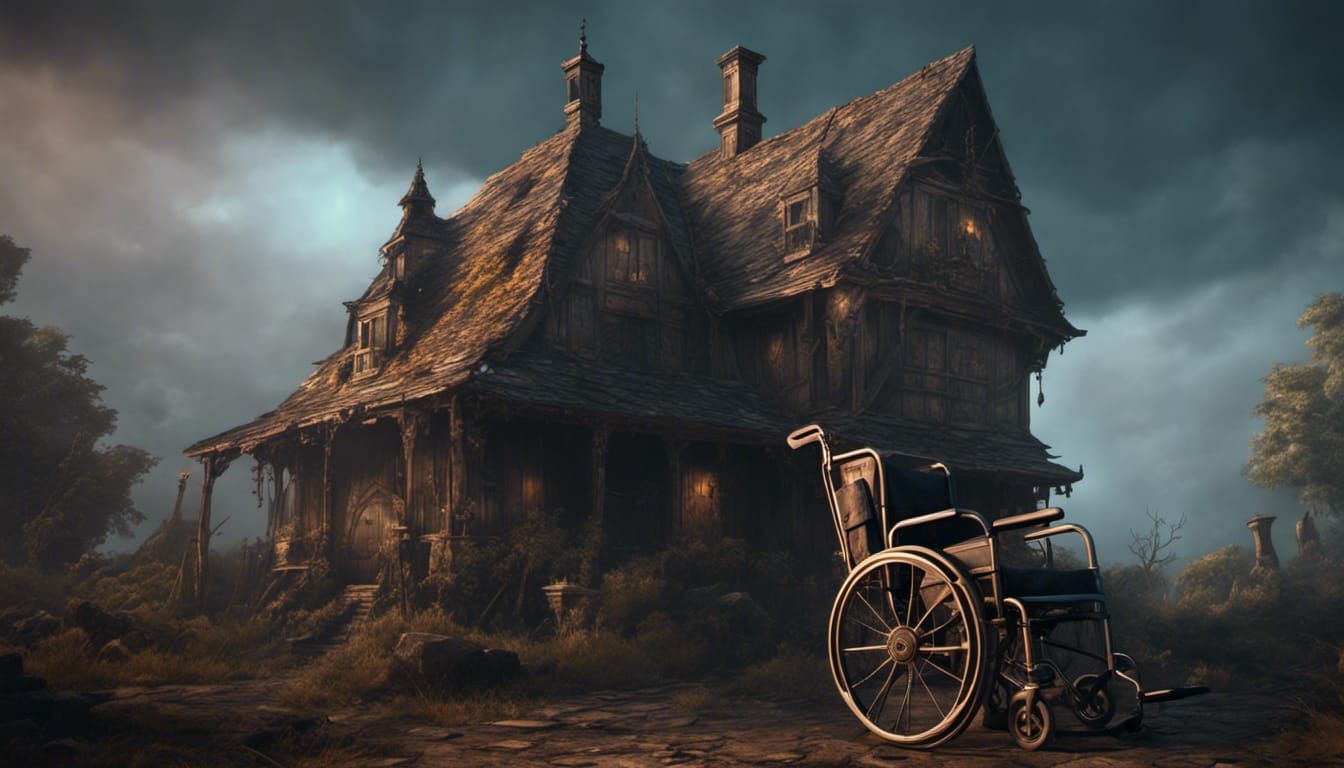 Haunted House - AI Generated Artwork - NightCafe Creator